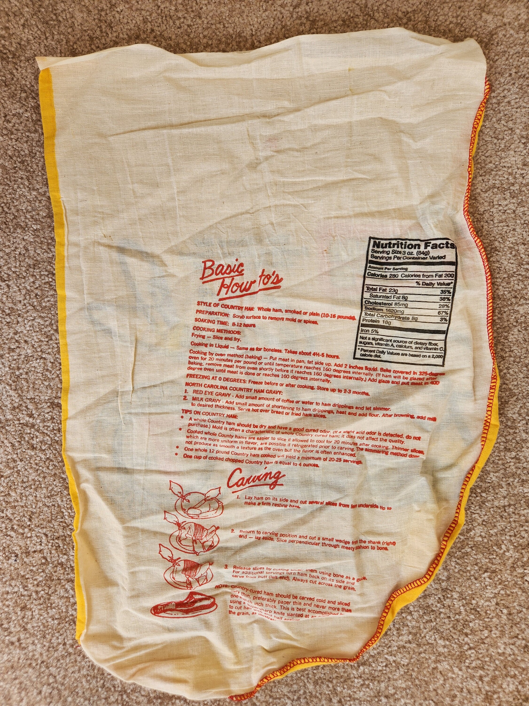 NOS Vintage Dale Earnhardt Mom 'n' Pop's Country Ham Bag - Etsy