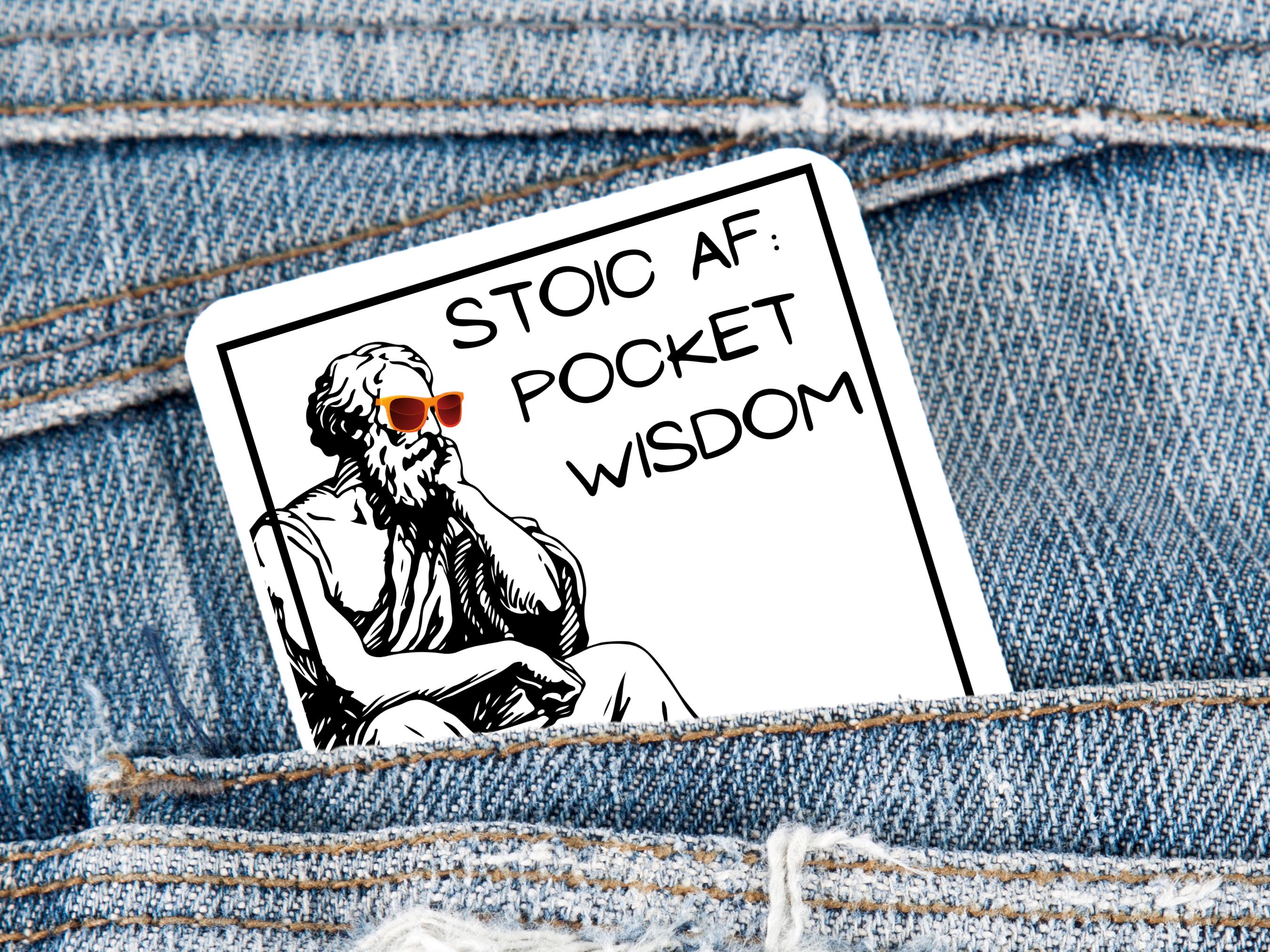 Stoic AF: Pocket Wisdom – Printable Stoic Philosophy Cards | Stoicism ...