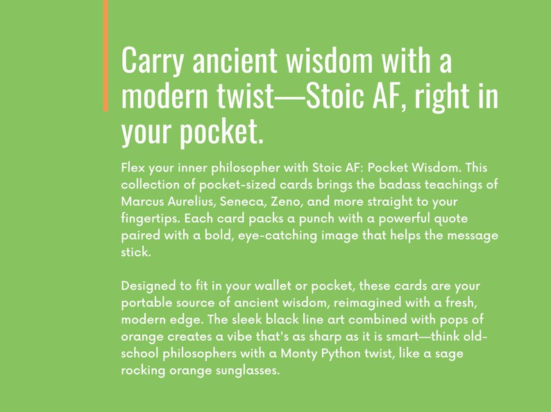 Stoic AF: Pocket Wisdom – Printable Stoic Philosophy Cards | Stoicism ...