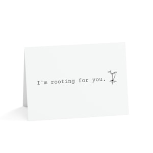 I'm Rooting for You Card 1 10 30 and 50pcs - Etsy