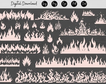 Fire Flame Svg,fire Svg,dxf,fire Flames,svg Bundle,fire Ball,cricut ...