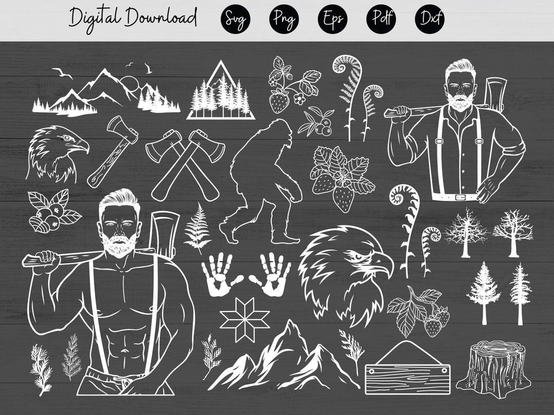 Woodworking Svg Lumberjack Svg Forest SVG Lumber Tool Svg Nature Svg ...