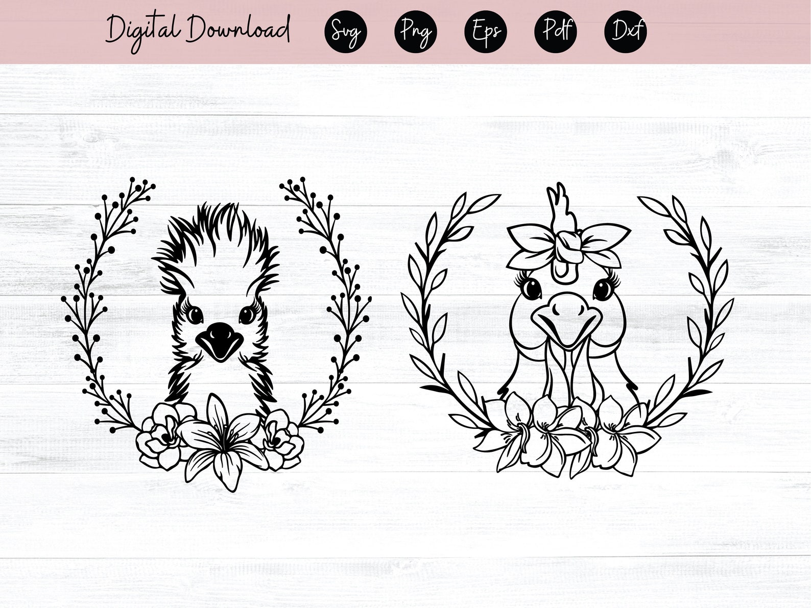 Chicken SVG File Chicken Face SVG Chicken Cut File Animal Face Svg File ...