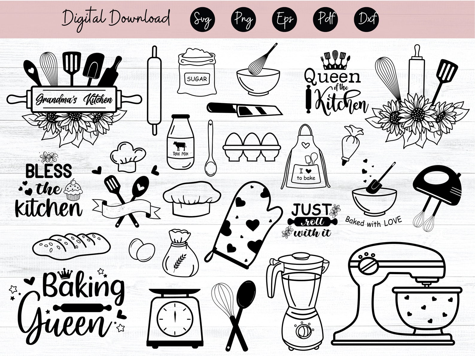 Bakery Item Svg Confectionery Svg Cake Svg Birthday Cake Svg Bakery Svg ...