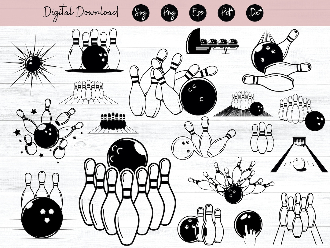 Bowling Svg, Bowling Clipart, Bowling Png, Bowling Shirt SVG, Bowling ...