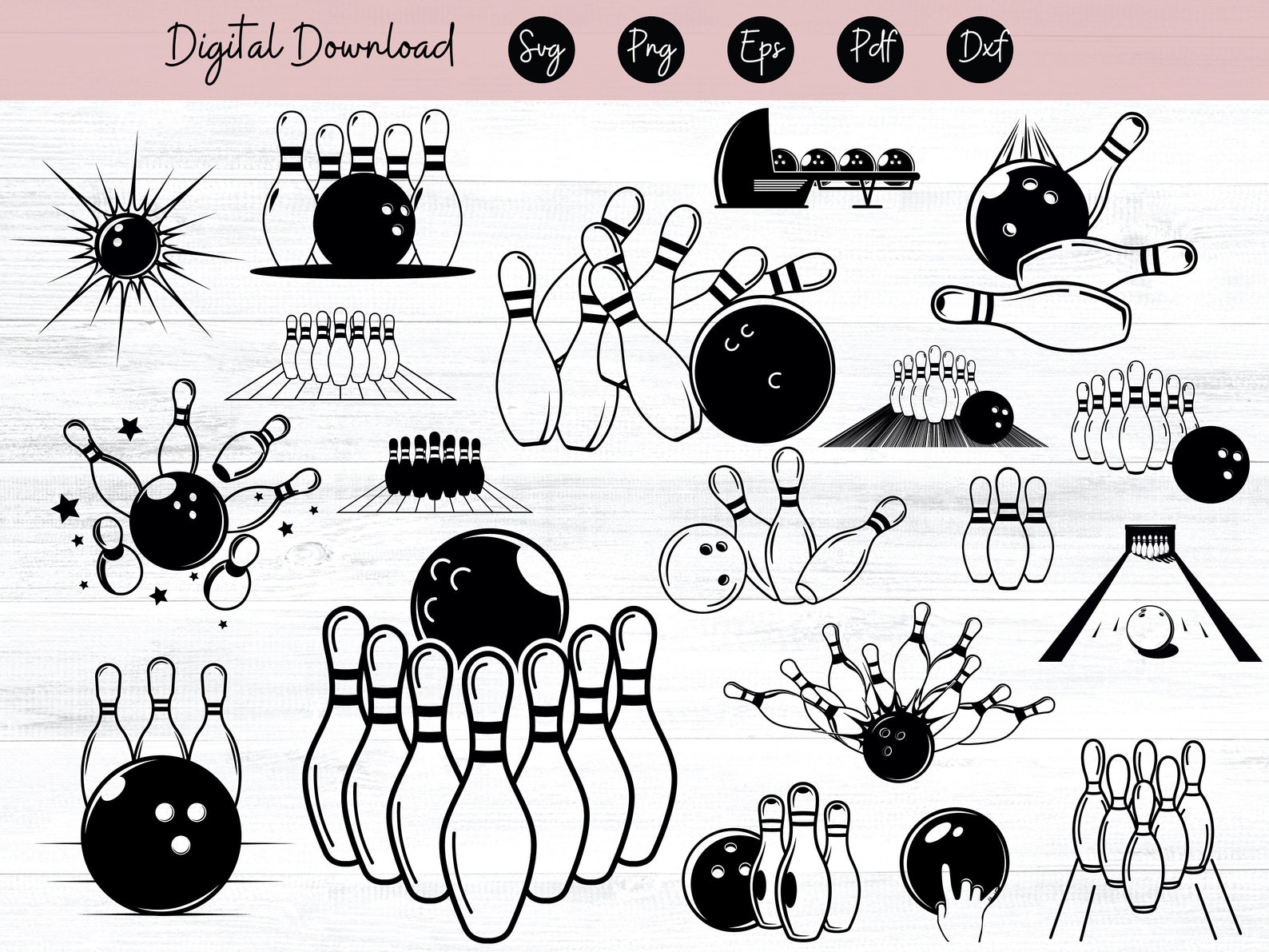 Bowling Svg, Bowling Clipart, Bowling Png, Bowling Shirt SVG, Bowling ...