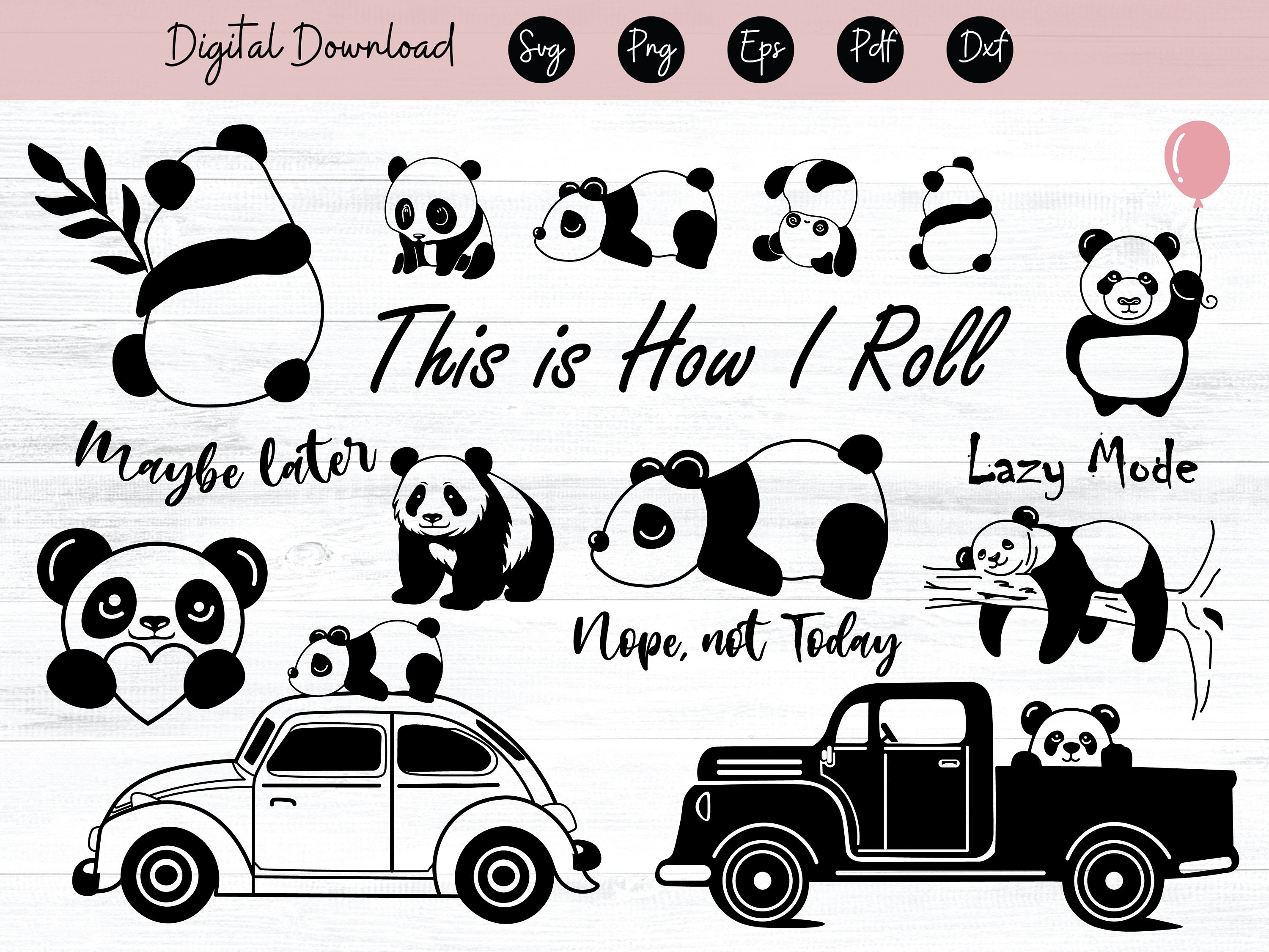Panda SVG Panda Head Cricut Panda Face Svg Cute Panda Svg Panda ...