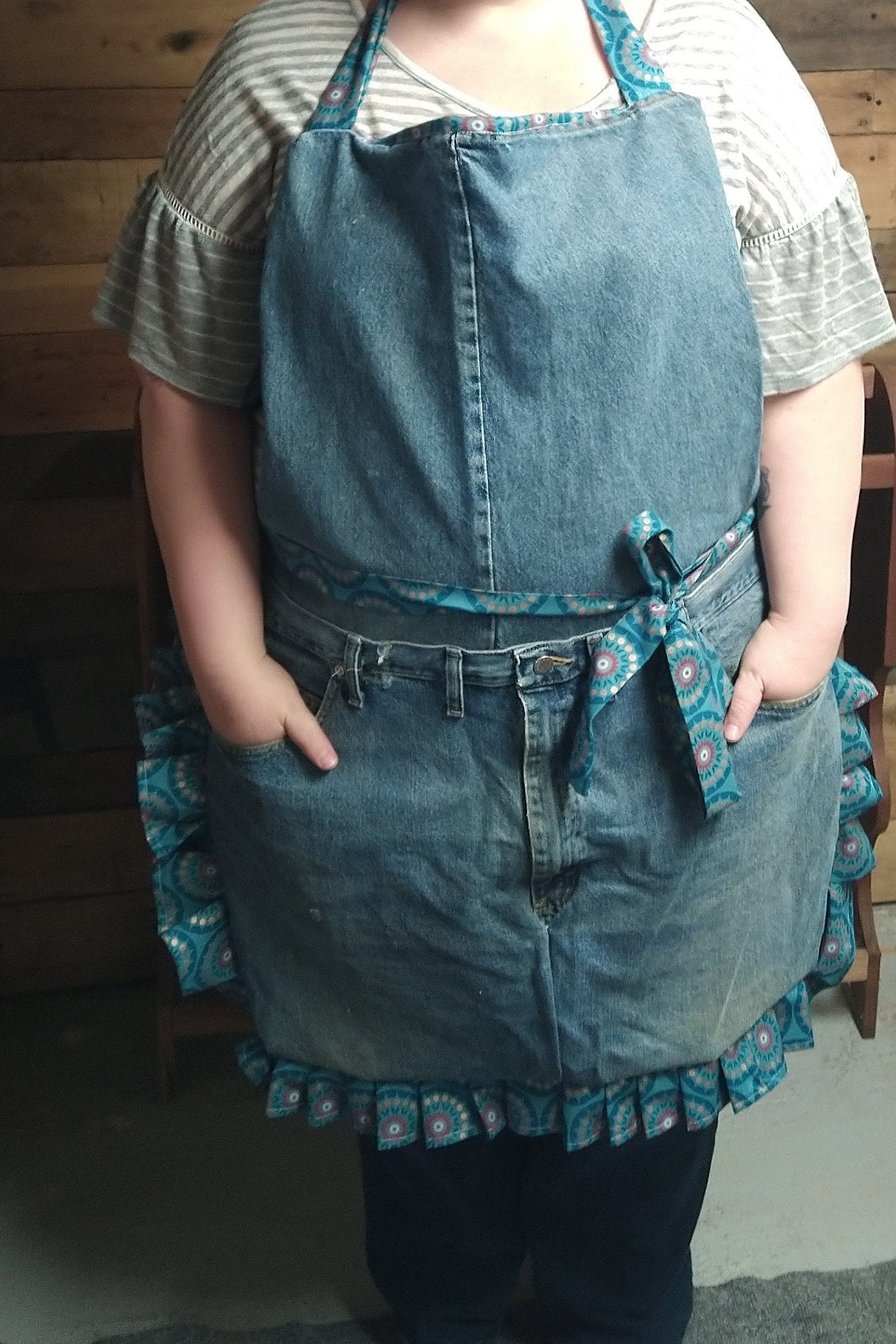 Jean Apron/ Denim Apron / Country Apron - Etsy Canada