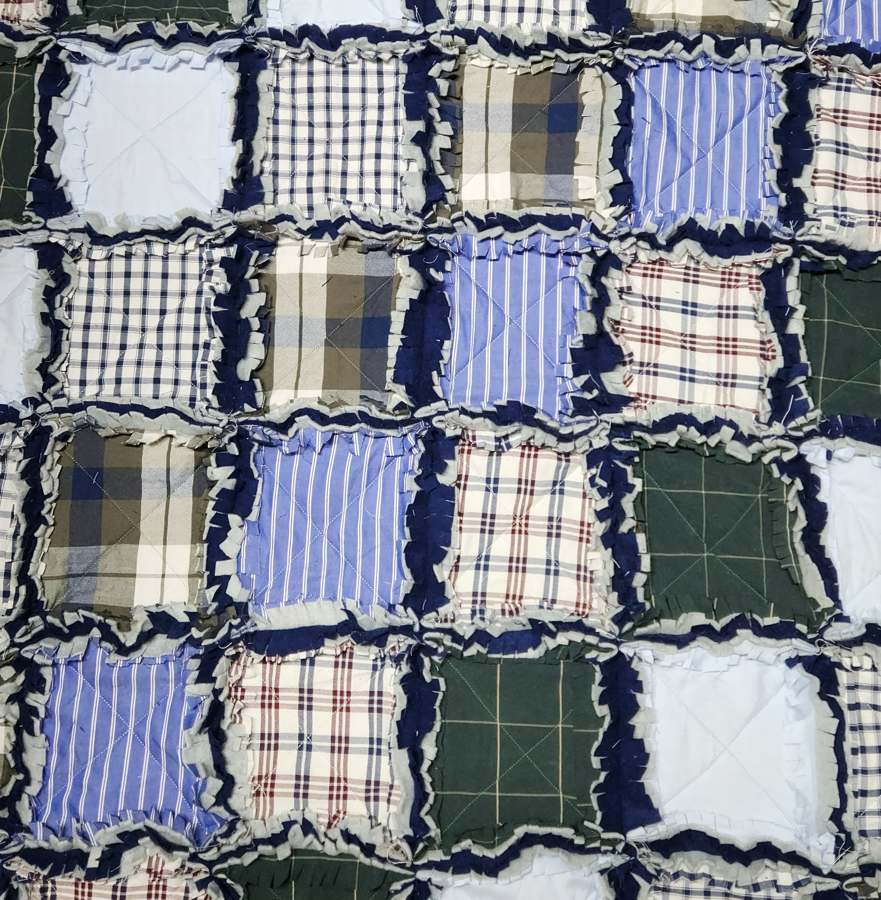 Memorial Shirt Rag Quilt: Keepsake Memory Quilt - Etsy