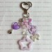 Purple Keychain, Handmade Beaded Keychain, Keychain Gift, Cute ...