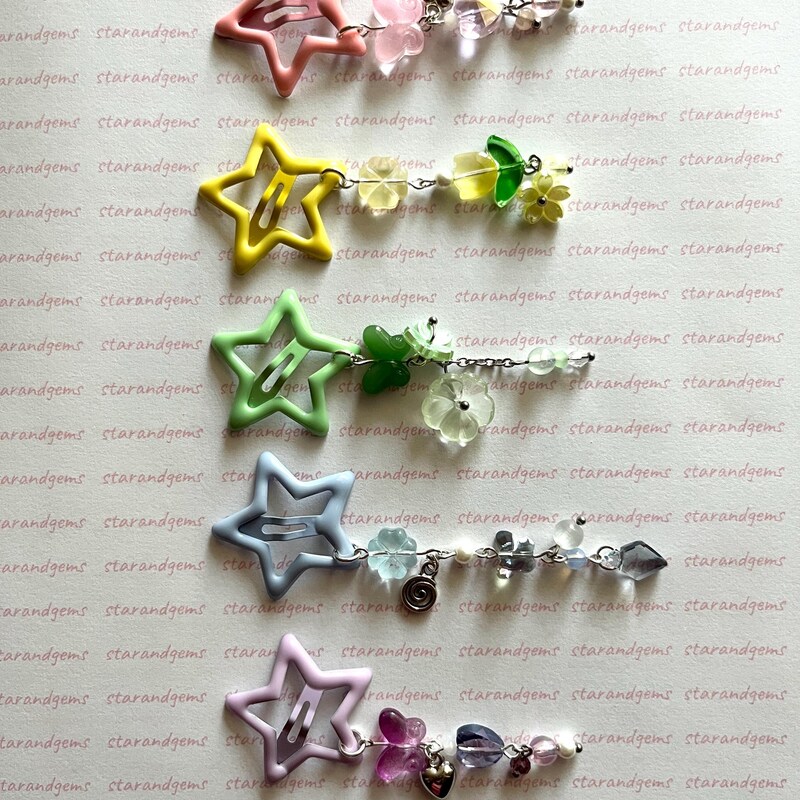 Star Hair Clips - Etsy