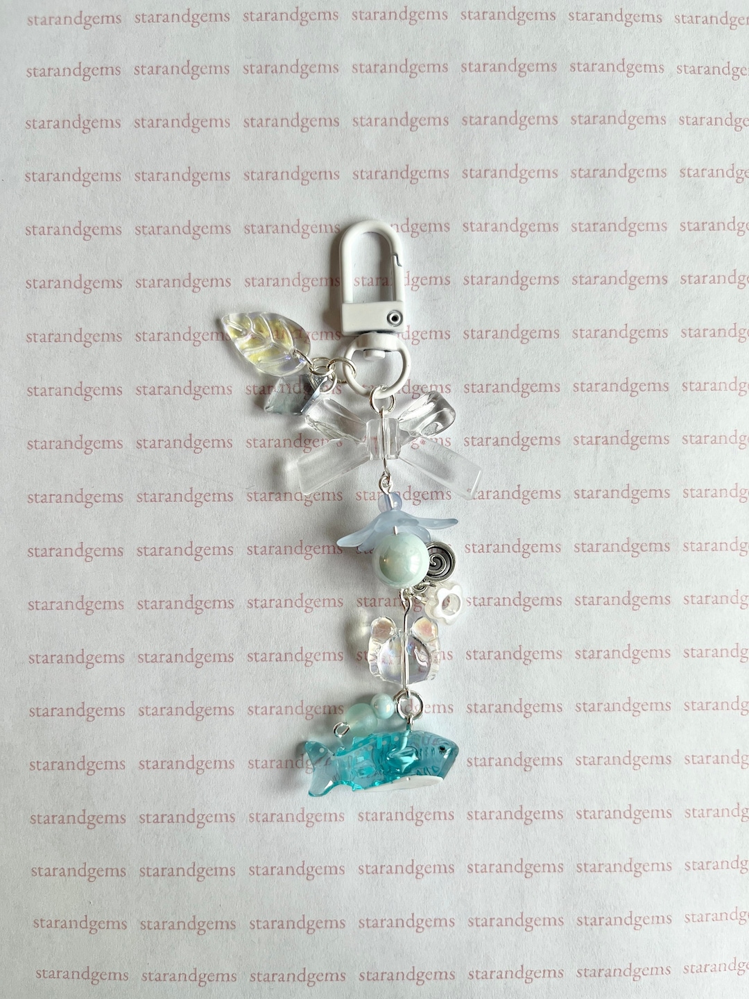 Whale Shark Keychain, Handmade Beaded Keychain, Keychain Charm, Cute ...