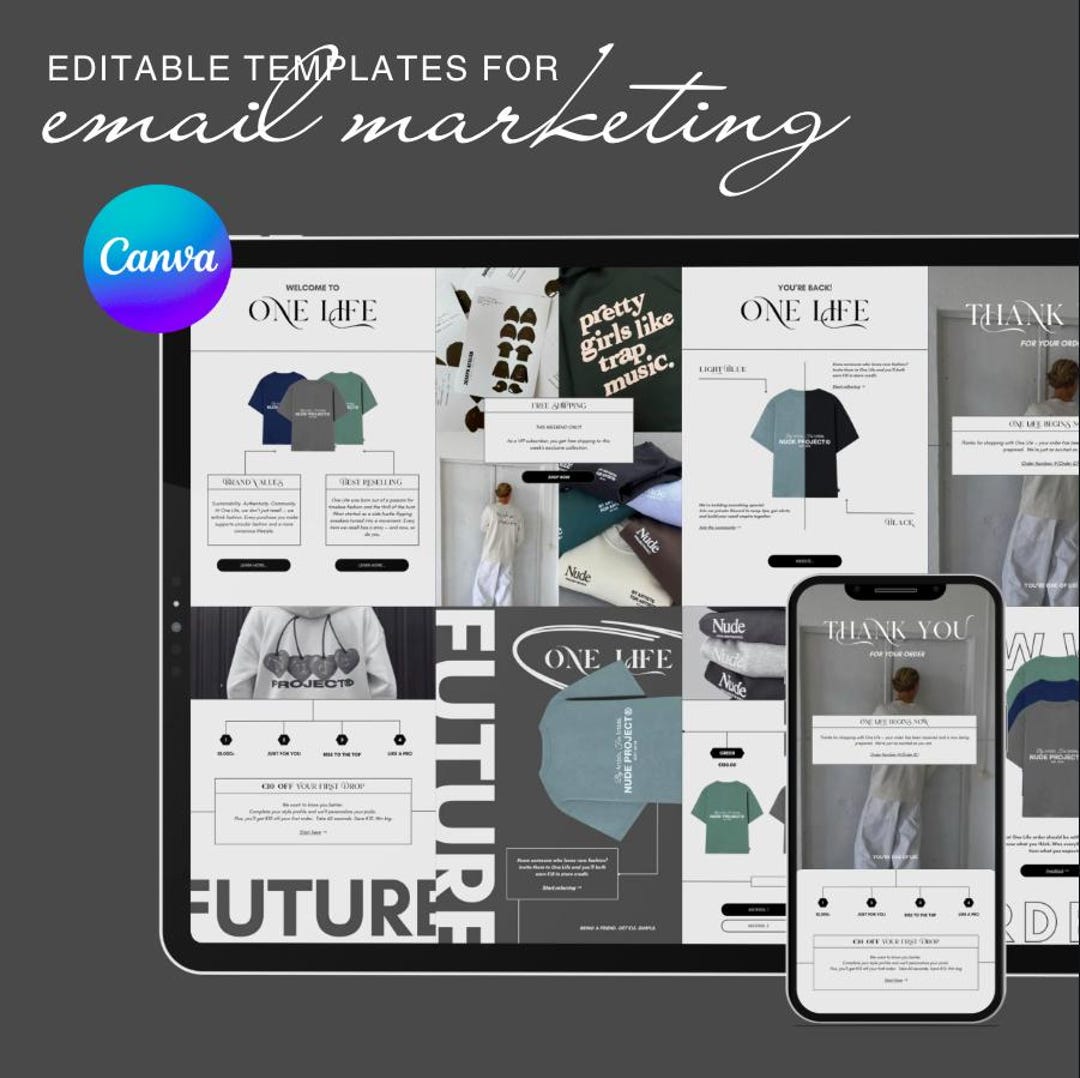 Editable Email Marketing Templates – Canva Designs for High-converting ...