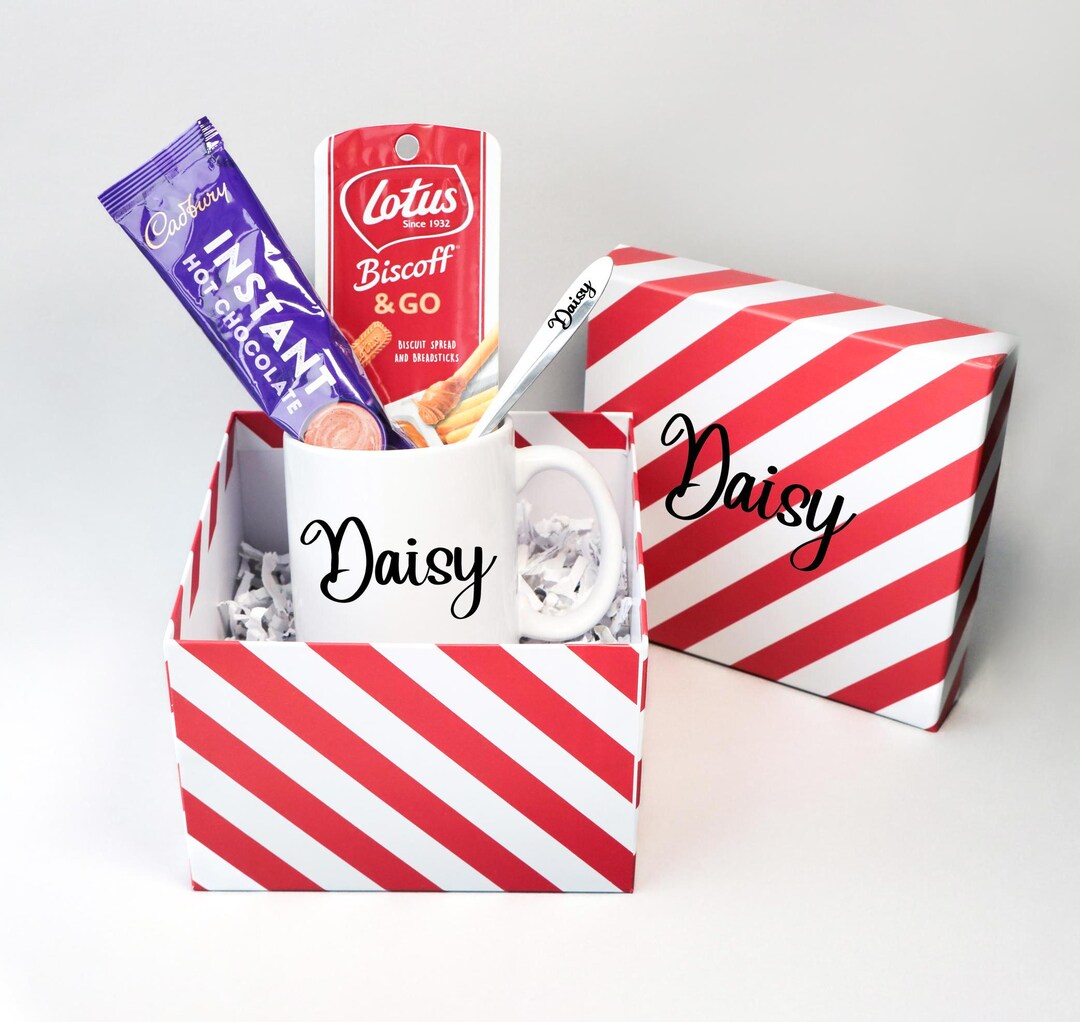 Personalised Hot Chocolate Biscoff Gift Set, Nutella Christmas Present ...