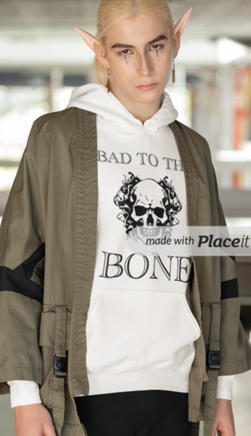 Bad to the Bone Skull SVG, Vector File, Instant Download, for Laser ...