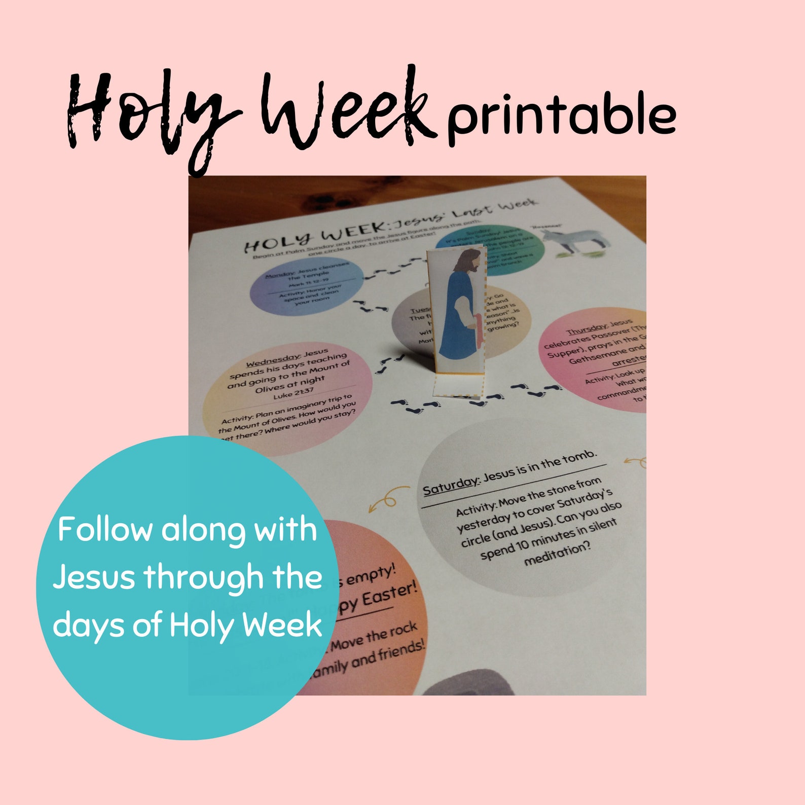 Holy Week Printable for Kids to Learn About Jesus' Last Week - Etsy