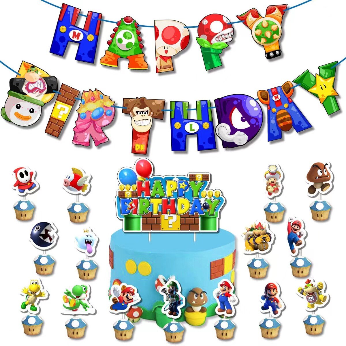 Mario Bros Birthday Decorations - Etsy