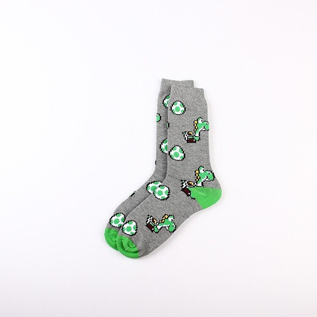 Cute Vintage Super Mario Socks Breathable Yoshi Tube Socks - Etsy