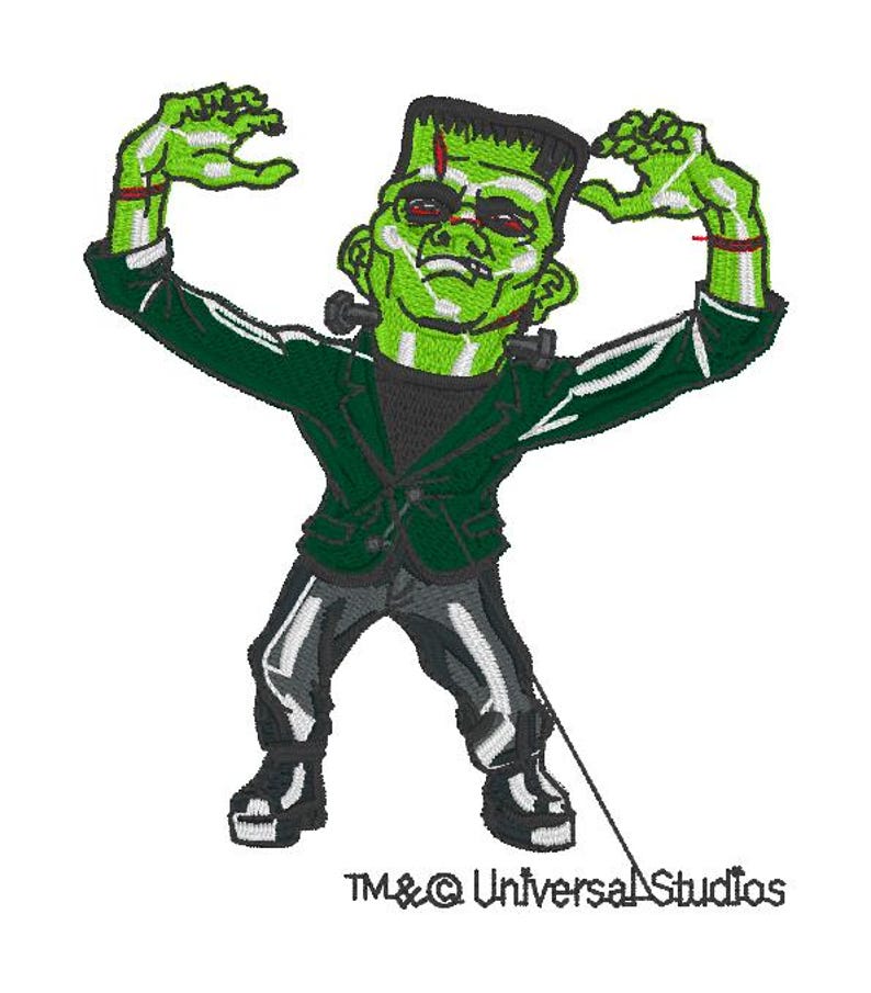 Frankenstein Embroidery Design Files - Etsy