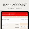 Bank Accounts Tracker Printable Template, Bank Account List, Bank ...