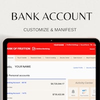 Bank Accounts Tracker Printable Template, Bank Account List, Bank ...