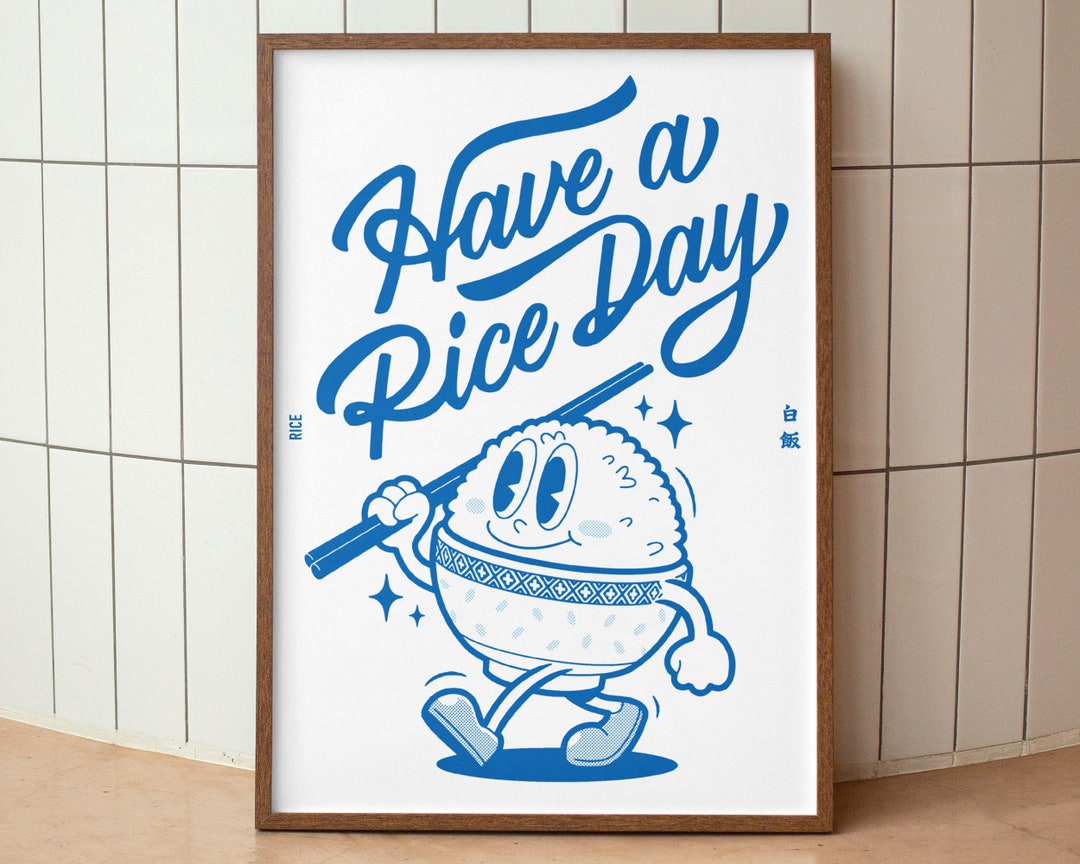 Printable Cute Food Illustrated Poster Wall Art Modern Style - Etsy