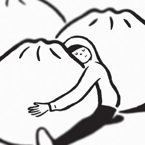 Dumpling Hug Wall Art, Black and White Modern Style, Foodie Poster ...