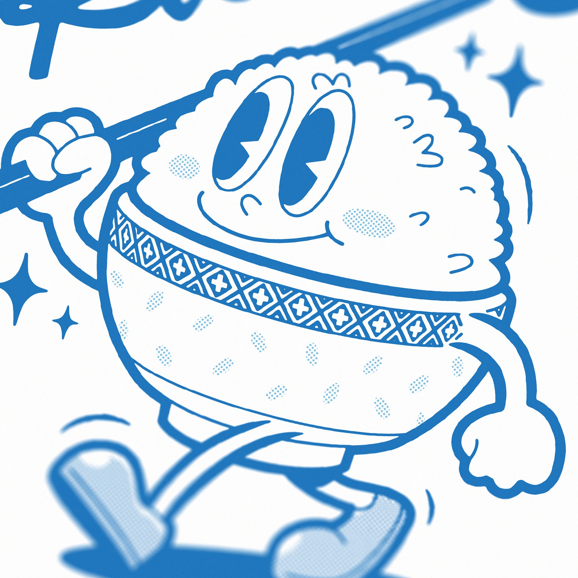 Printable Cute Food Illustrated Poster Wall Art Modern Style - Etsy