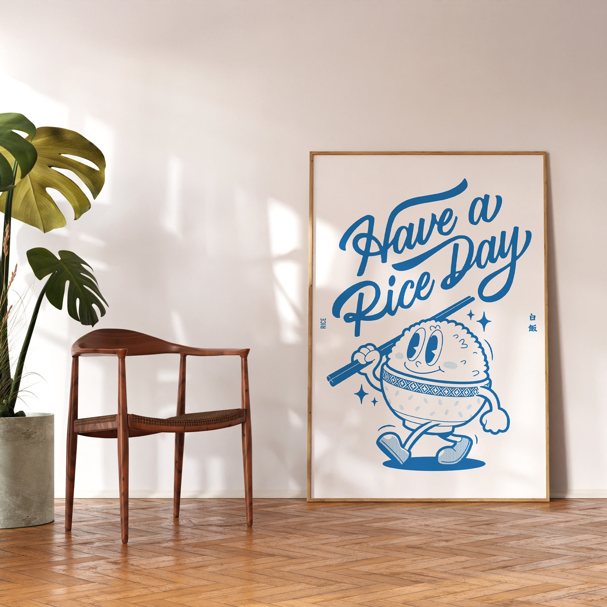 Printable Cute Food Illustrated Poster Wall Art Modern Style - Etsy