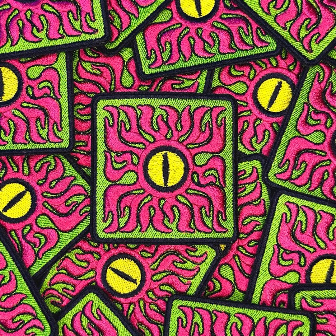 Unblinking Eye Embroidered Patch Sew-on Patch - Etsy