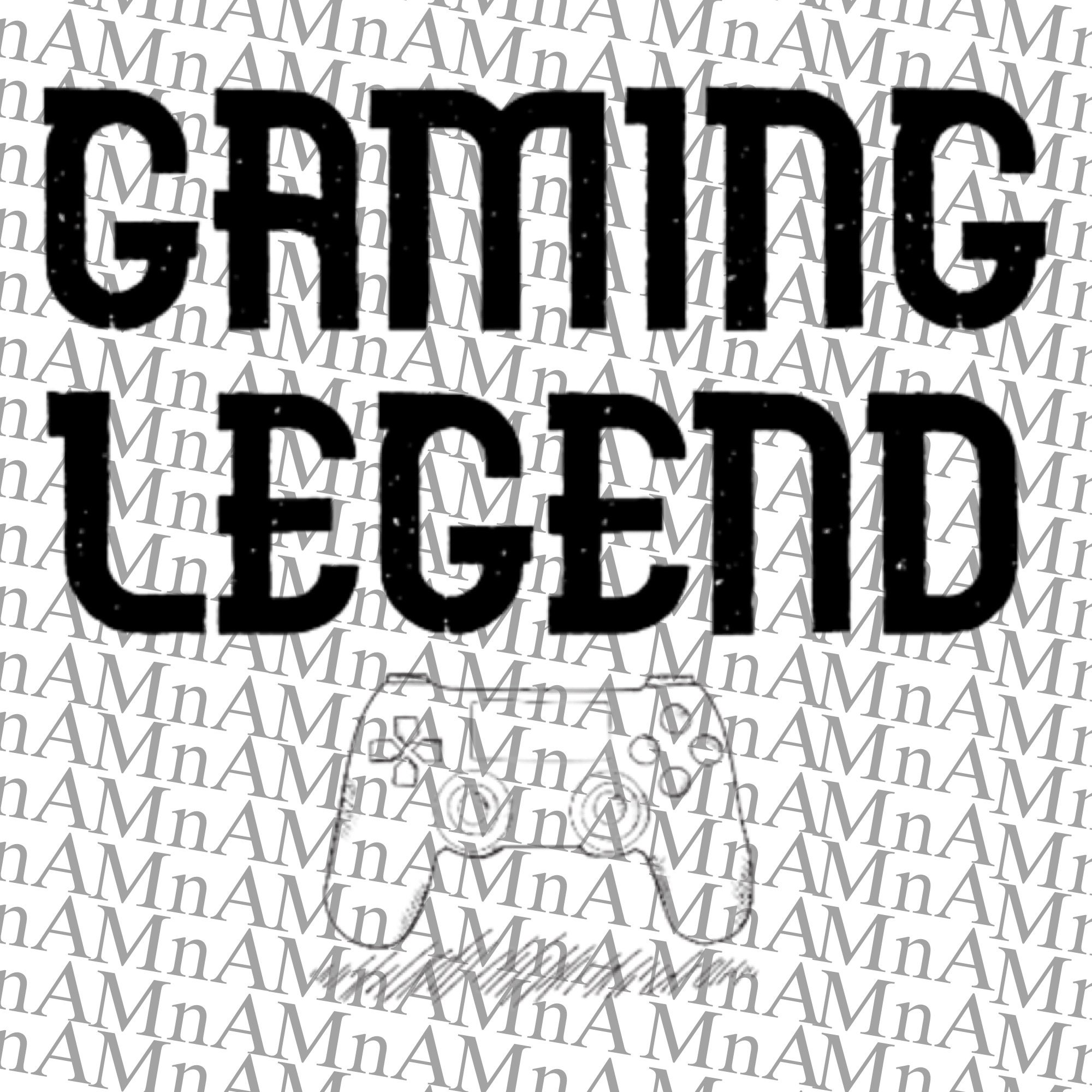 Digital File "gaming Legend" Instant Download - Etsy