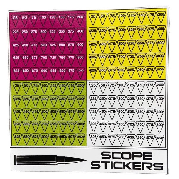 Scope Turret Stickers - Etsy