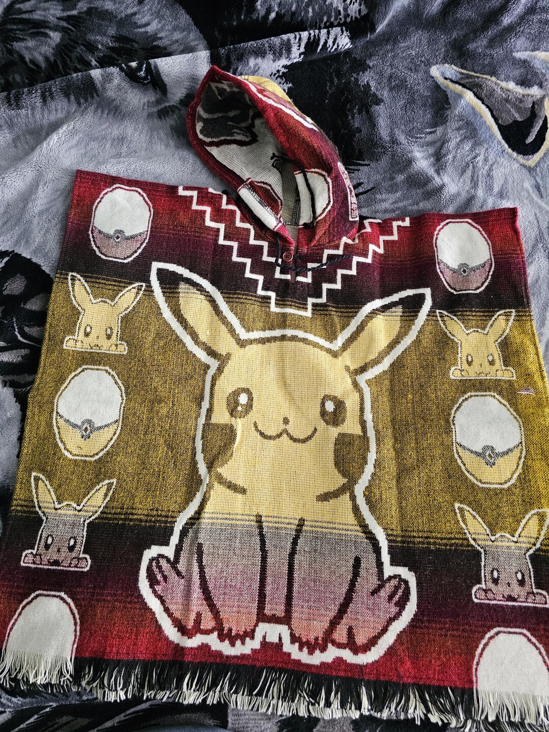 Pikachu Ponchos Gaban Niños - Etsy