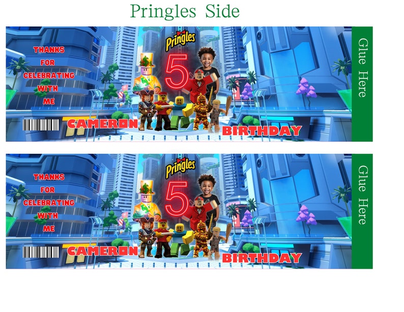 Roblox Party Favors Digital Templates - Etsy