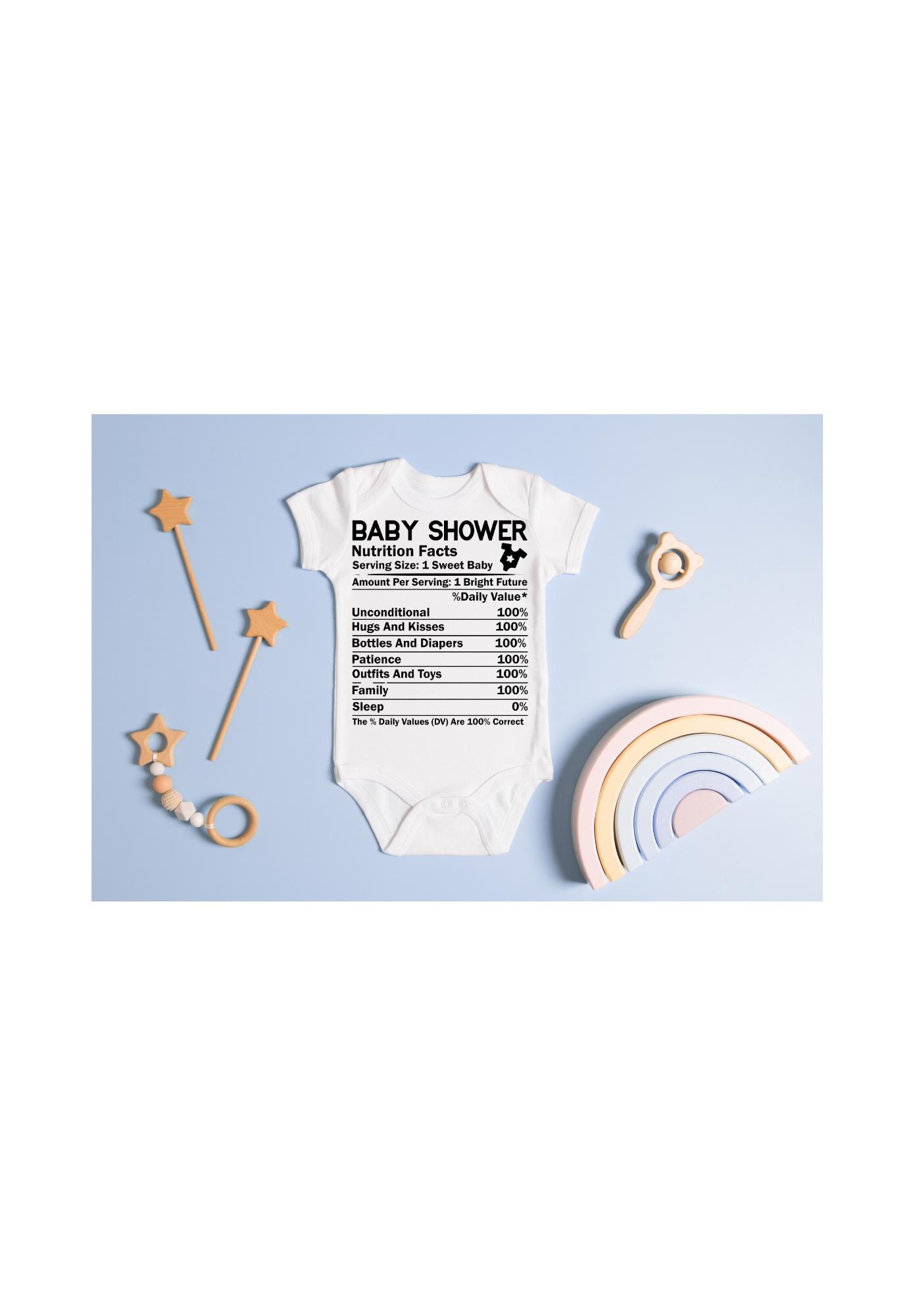 Baby Shower Nutrition Facts - Etsy