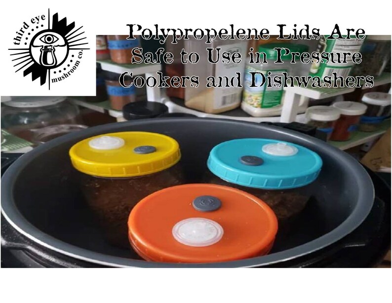 6-pack Plastic Wide Mouth Liquid Culture/grain Spawn Lids | .2micron ...