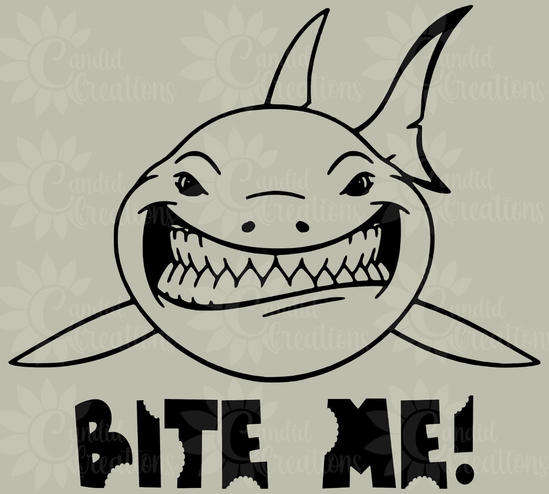 Bite Me Shark PNG, Digital Download, Instant Download, Shark ...