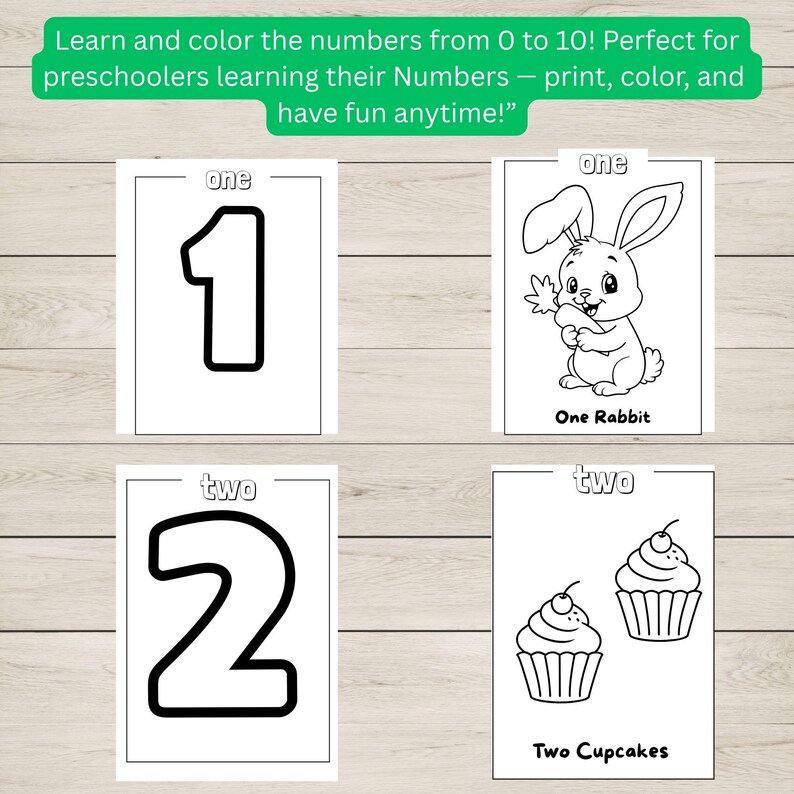 Numbers 0–10 Coloring Pages for Kids | Preschool & Homeschool Learning ...