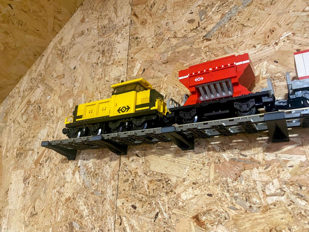 10 X Wall Mount Brackets for Lego Train Track Display - City Express - Etsy