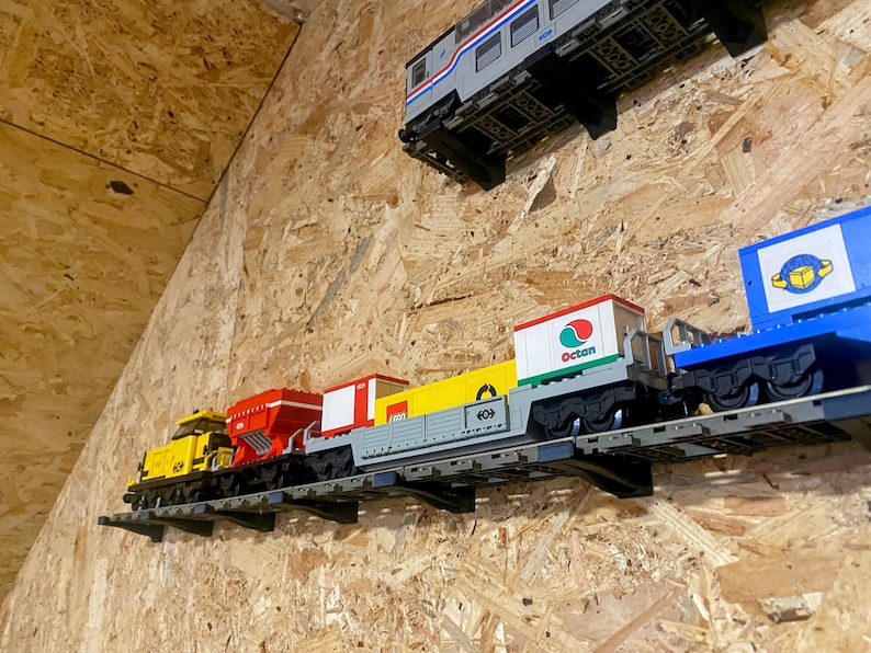 20x Wall Mount Brackets for LEGO Train Track Display | City Express ...