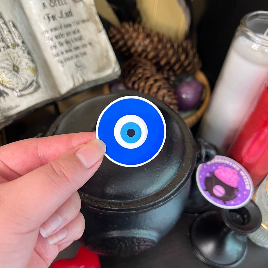 Evil Eye | Glossy Vinyl Sticker | Laptop, Water Bottle, Hydro, Tumblers ...
