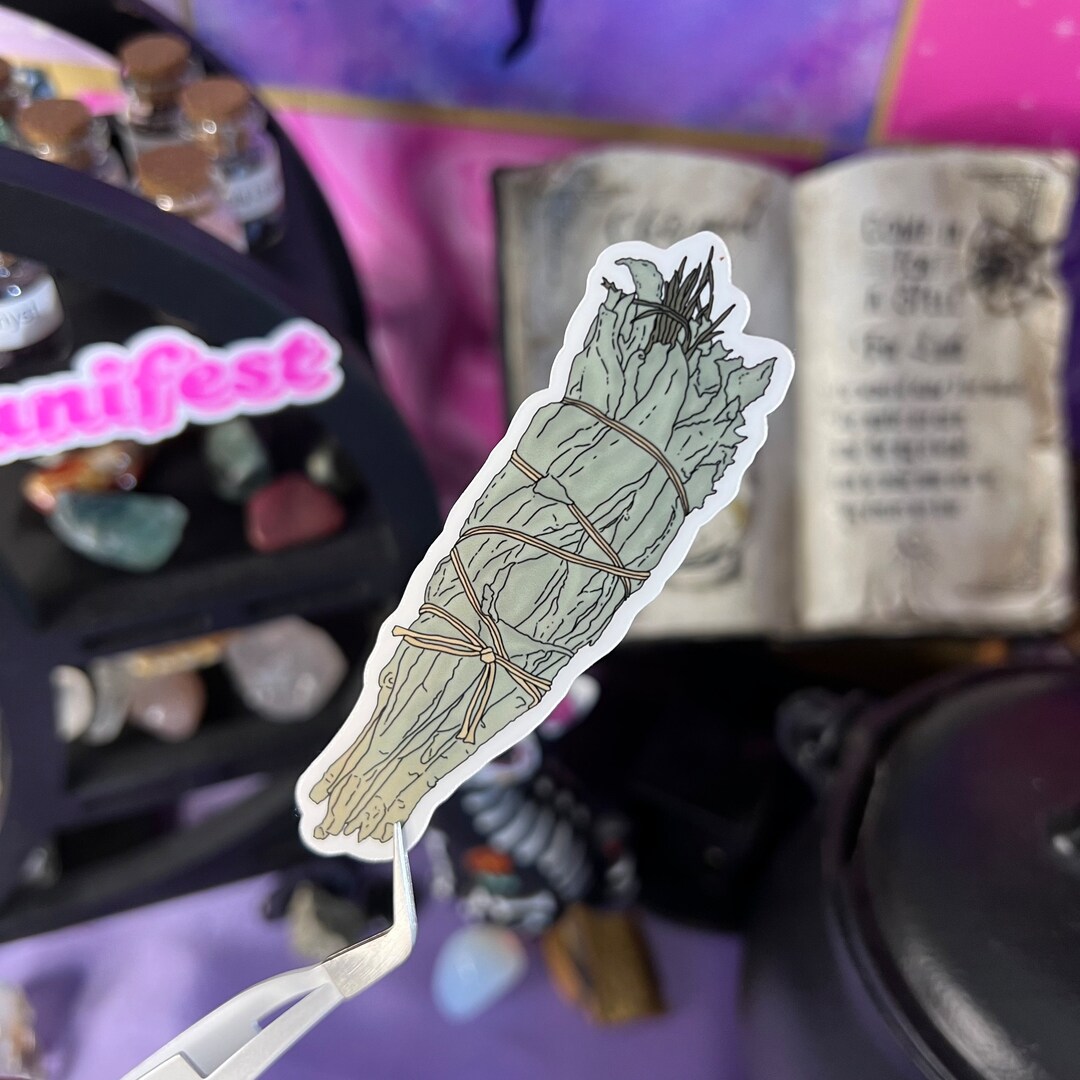 Sage Herb Bundle | Glossy Waterproof Sticker | Witchy, Spiritual, Cute ...