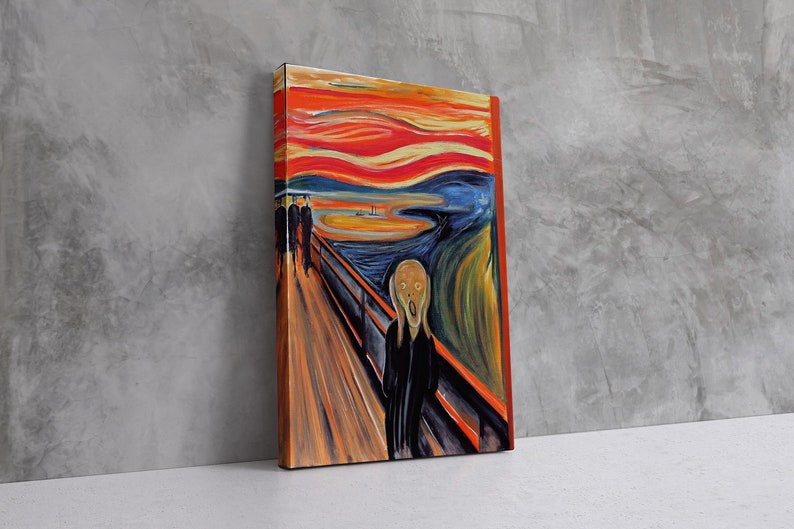 Edvard Munch - the Scream (1893) , Reproduction of a Classic Edvard ...