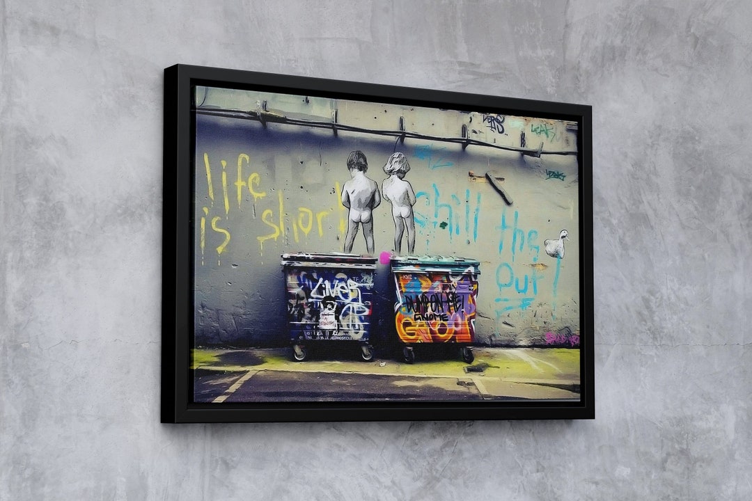 Banksy Life is Short , Banksy's Famous Artwork, the Duck Out High ...