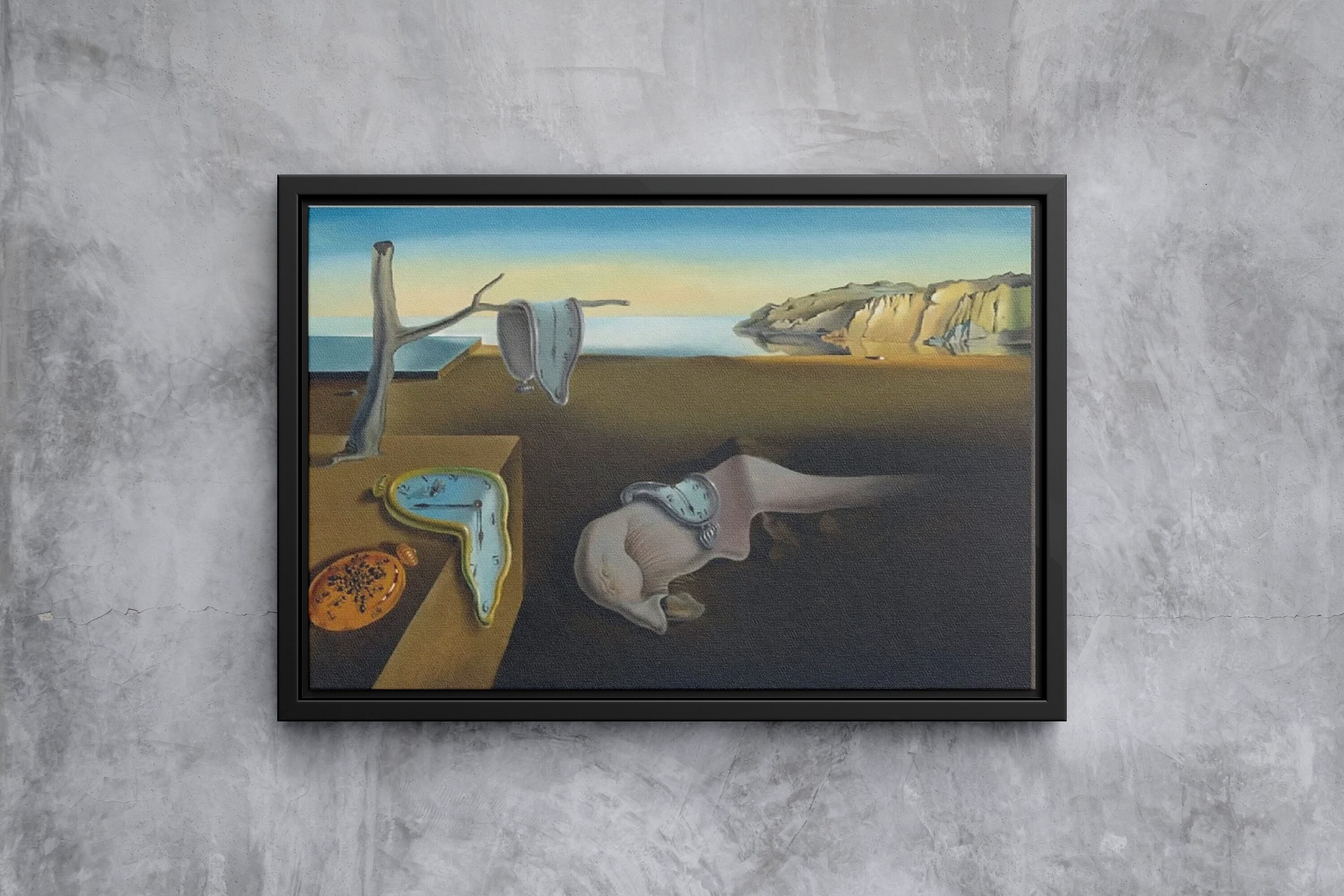 Salvador Dali Canvas, the Persistence of Memory Picture Canvas ,melting ...