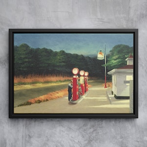 Gas 1940 by Edward Hopper Poster, Exhibition Poster, Vintage Poster ...