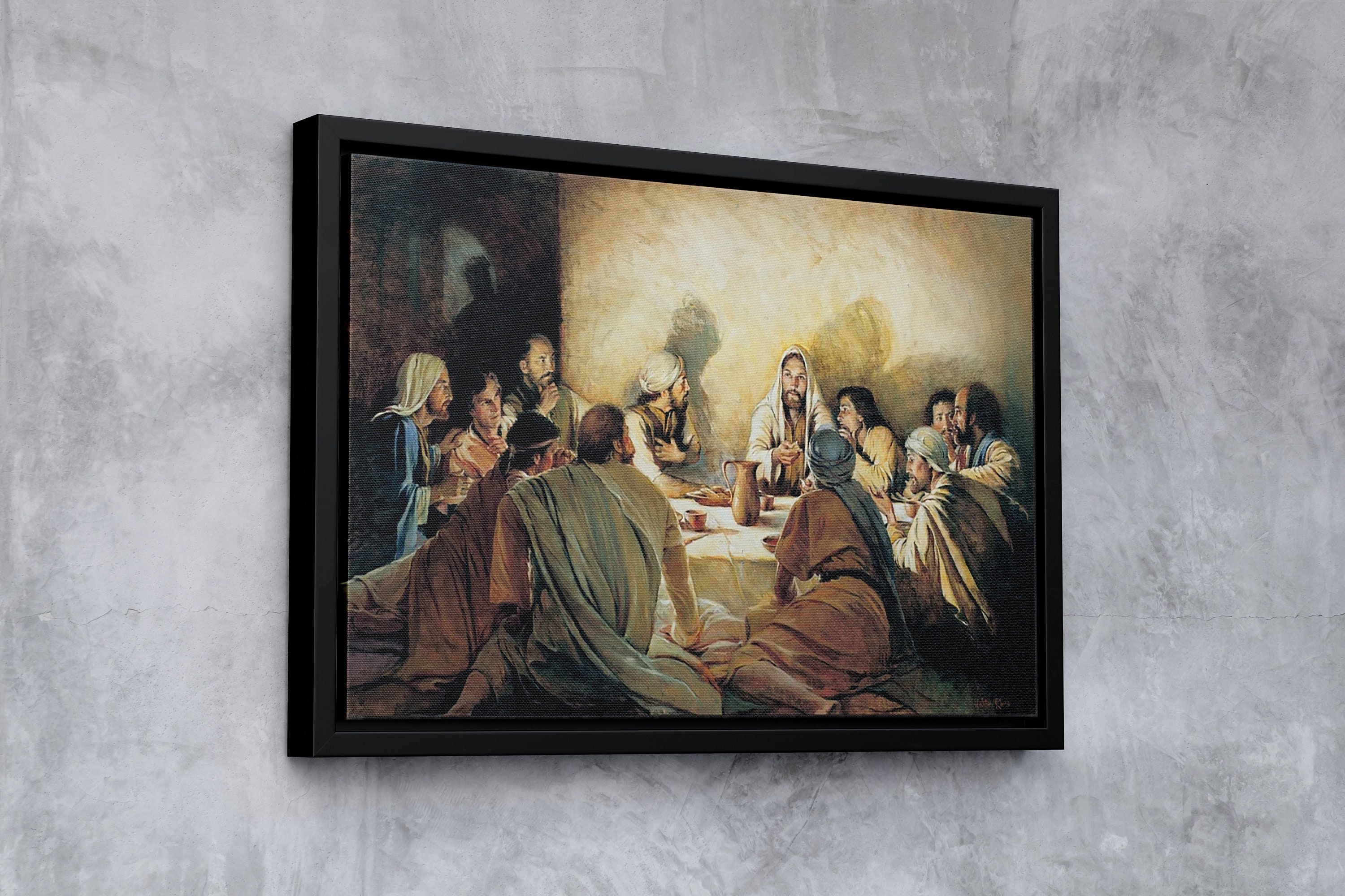 Last Supper Canvas Wall Art ,last Supper Wall Decor ,christian Canvas ...
