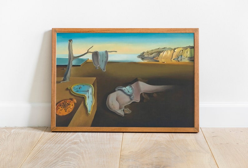 Salvador Dali Canvas, the Persistence of Memory Picture Canvas ,melting ...
