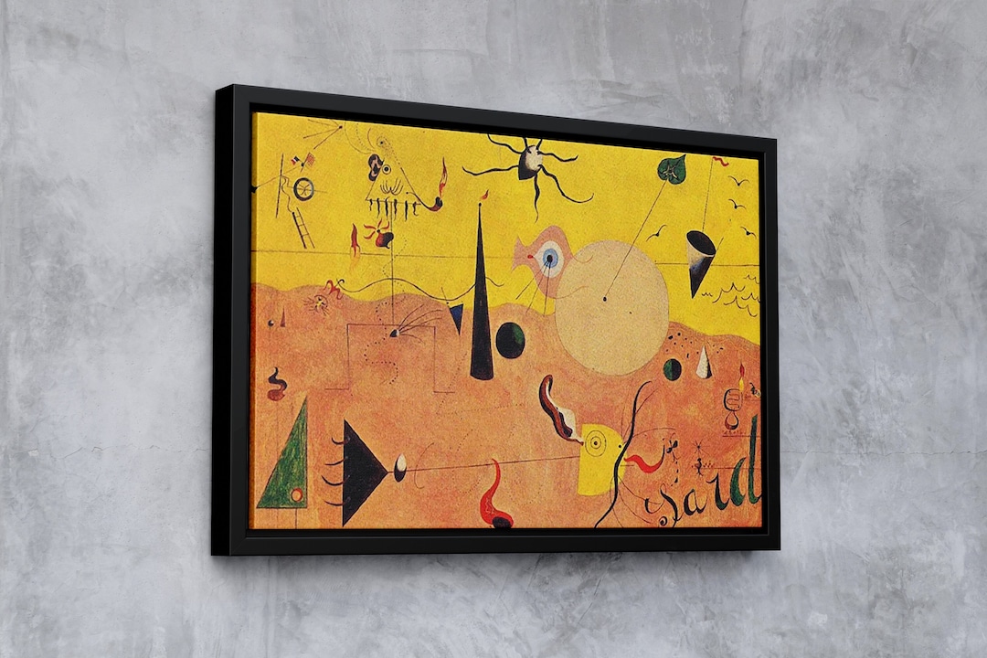 Joan Miro Catalan Landscape Canvas Wall Art, Miró 1924 Abstact Canvas ...