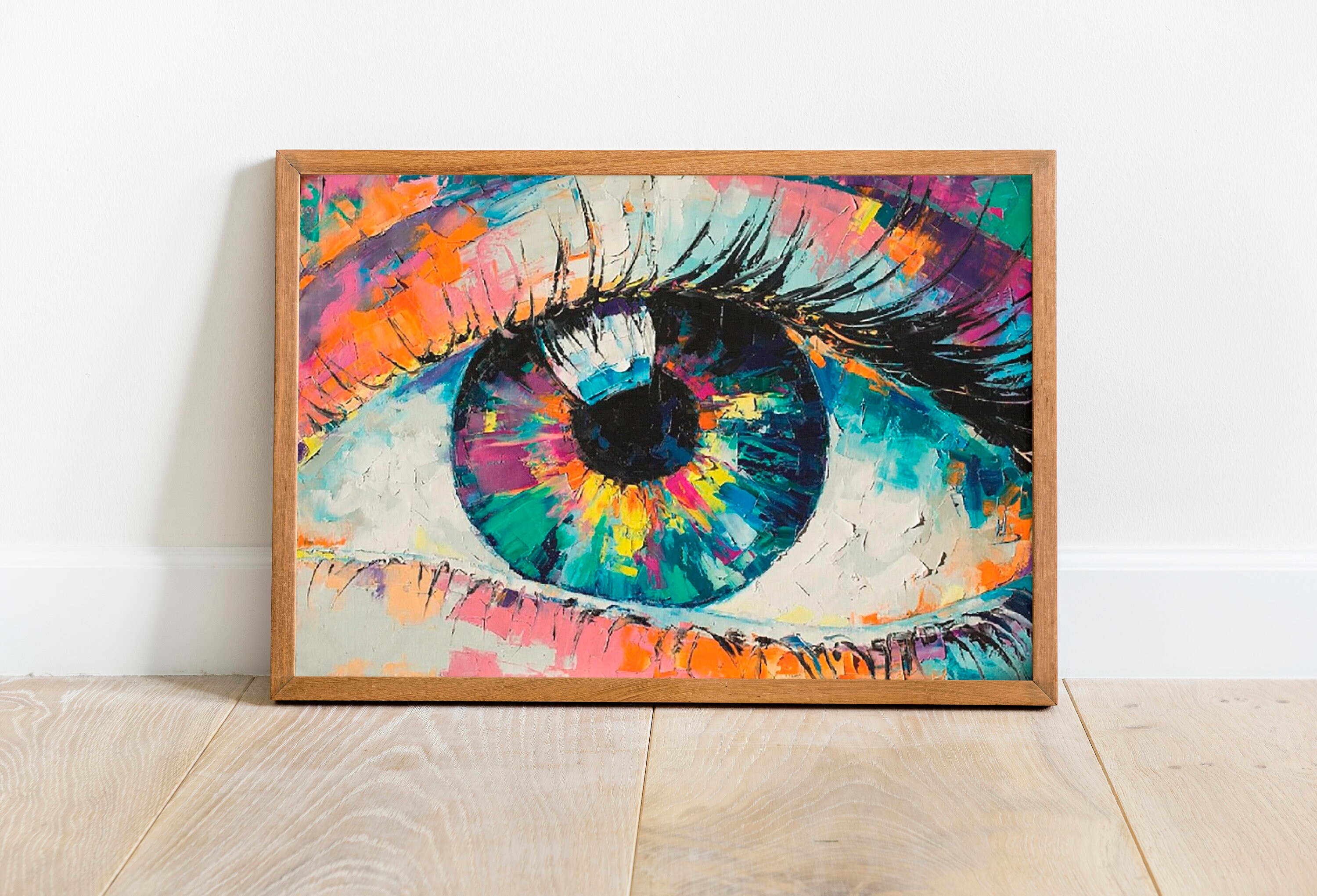 Colorful Eye Canvas Eye Wall Art eye Canvas Oil Painting - Etsy